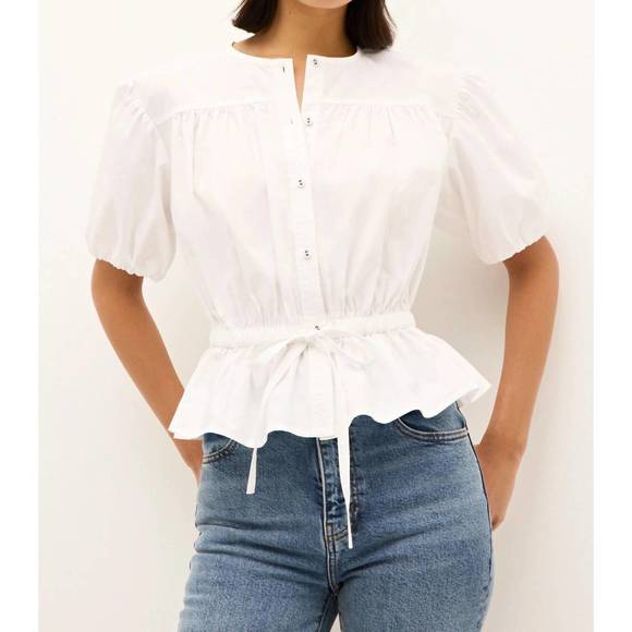 Marie Oliver | Tops | New Marie Oliver Wills Top In Optic White | Poshmark